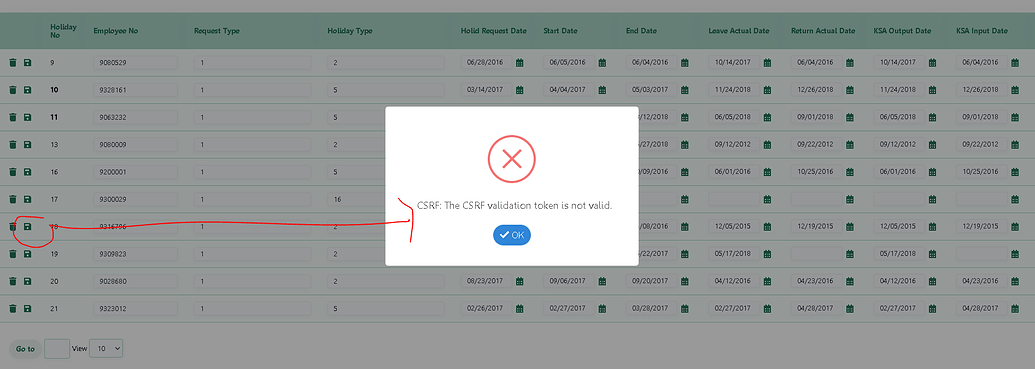 Csrf The Csrf Validation Token Is Not Valid Scriptcase 9 Scriptcase