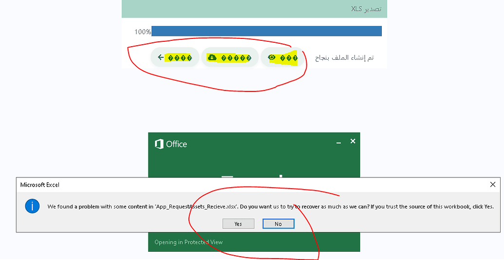 Error exporting Excel sheet in Arabic language - Scriptcase 9 ...