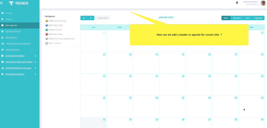 [Solved] Calendar header for screen title - Calendar - Scriptcase Low-code