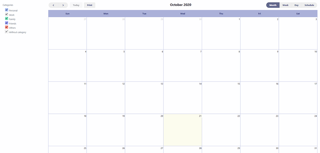 Calendar does not shows events - Bugs - Scriptcase Low-code