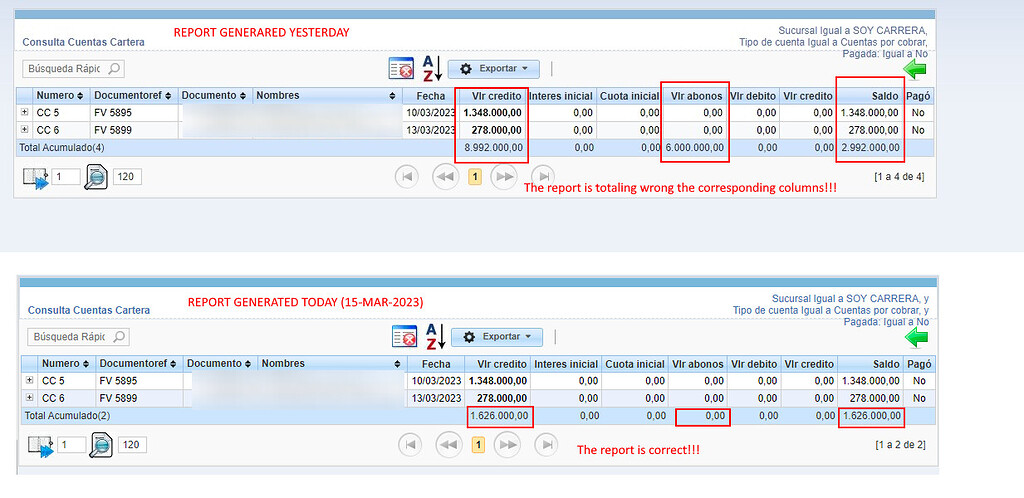 A Bug Sc Totaling Columns Bugs Scriptcase Low Code 